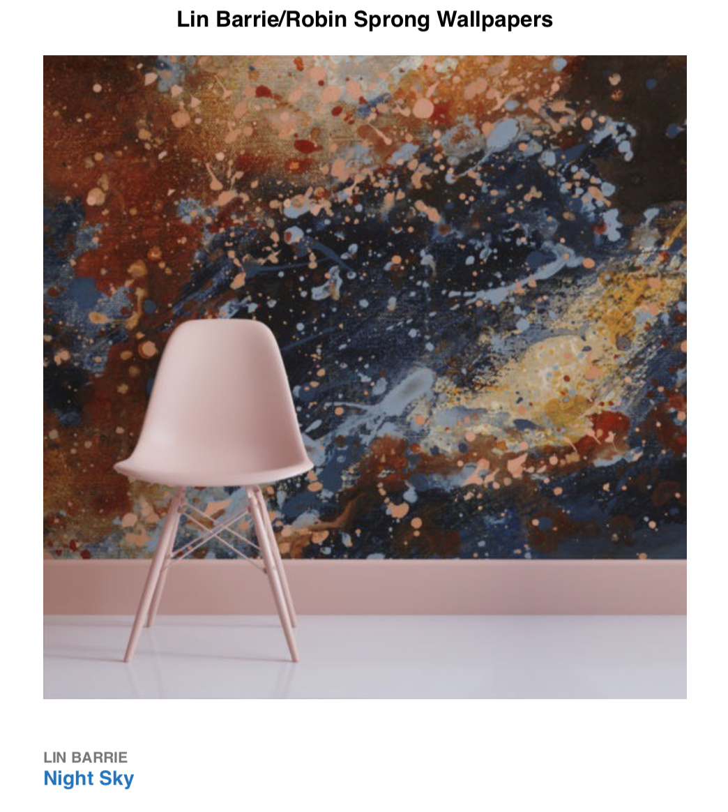 Wallpapers Wow! Lin Barrie Art hits the walls…… | wine and wild dogs